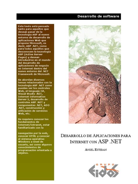 Desarrollo De Aplicaciones Con Pdf Net Framework Páginas Del
