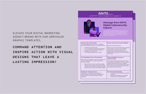Digital Marketing Agency Cybersecurity Awareness Newsletter Template In