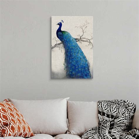 Peacock Blue Ii Wall Art Canvas Prints Framed Prints Wall Peels