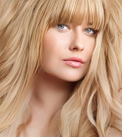 Hairstyle Beauty And Hair Care Beautiful Blonde Woman With Long Blond