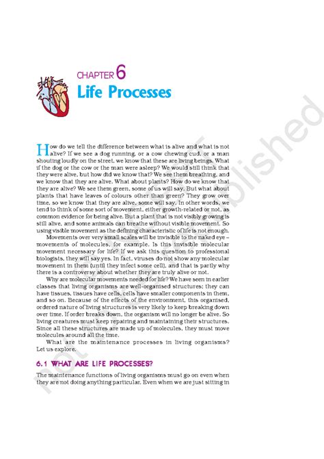 Jesc106 K Hcc Suits Dhakke Life Processes Chapter 6 H Ow Do We Tell