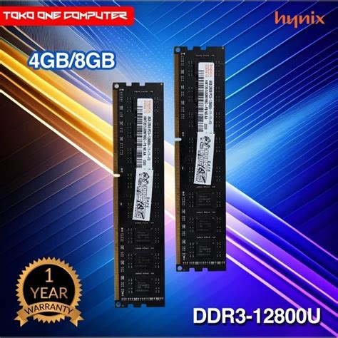 Jual Memory Pc Komputer Longdim Ddr3 4 8 Gb Hynix Pc12800 Shopee