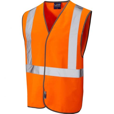 Leo Workwear W14 Lapford Iso 20471 Class 2 Railway Waistcoat Clothing