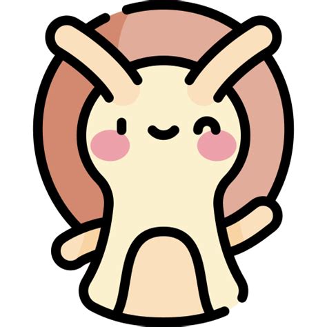 Snail Kawaii Lineal Color Icon