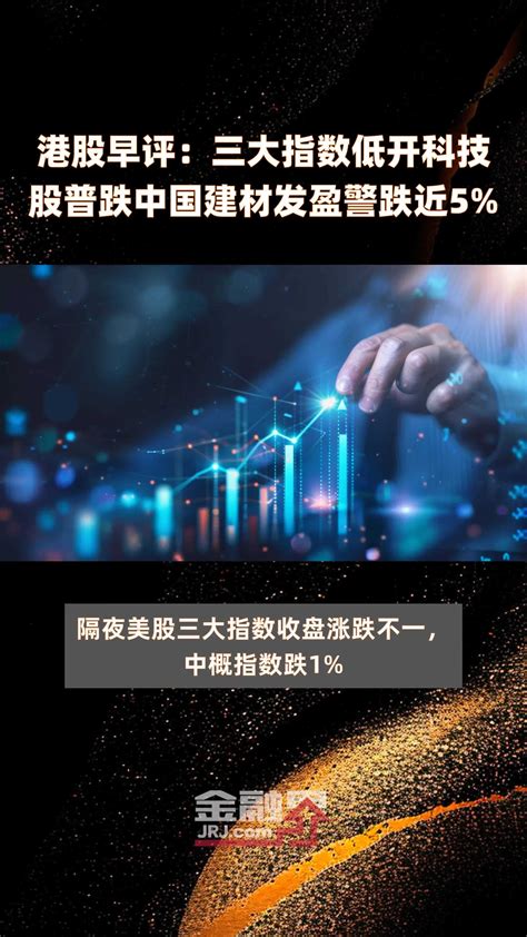 港股早评：三大指数低开科技股普跌中国建材发盈警跌近5 快报凤凰网视频凤凰网