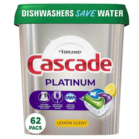 캐스케이드 플래티넘 식기세척기 세제 62개 Cascade Platinum Dishwasher Pods Dishwasher