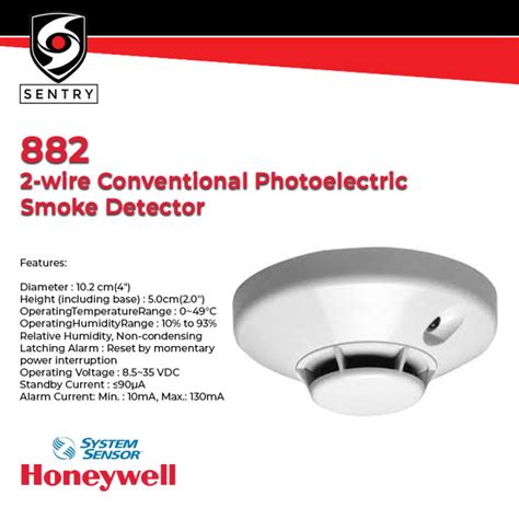 Honeywell System Sensor 882 2 Wire Conventional Photoelectric Smoke Detector Lazada Ph