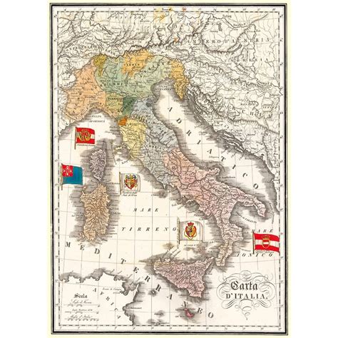 義大利 Ifi 海報 義大利地圖 設計館 Istituto Fotocromo Italiano 台灣代理 壁貼牆壁裝飾 Pinkoi