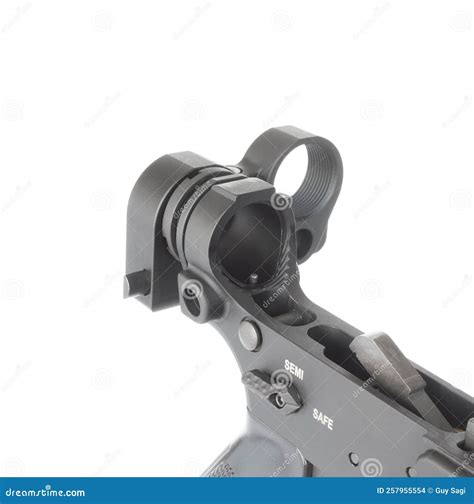 Assault Rifle Folding Stock Adapter Stock Photo Image Of Metal Black 257955554