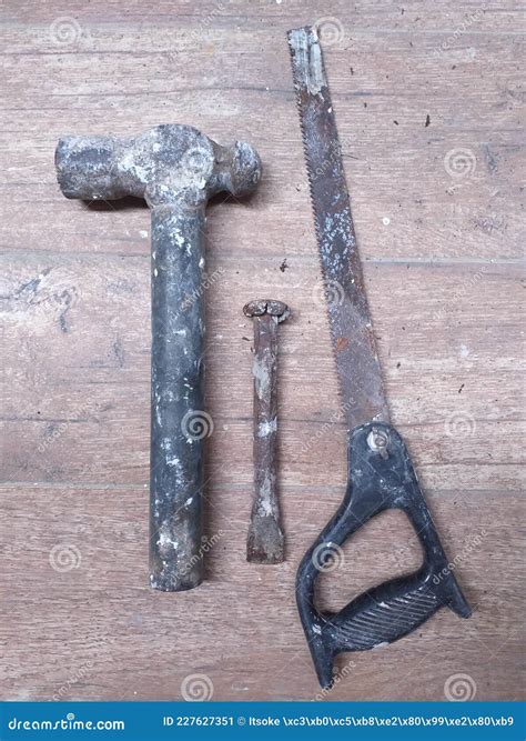 Tools Hammer Saw And Chisel Stock Image Image Of Place Hammer 227627351