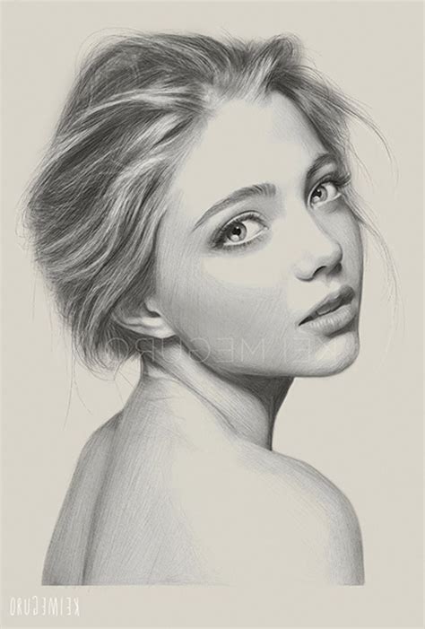 Realistic Girl Drawing At Getdrawings Free Download