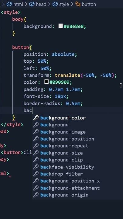 Button Html Css Shortvideo Css Ytshorts Youtube