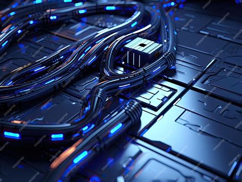 Premium Photo Ethernet Cables Connecting To An Outer World