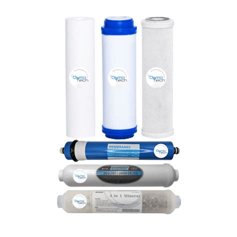 6 Stage Reverse Osmosis Filter Set With 200gpd Tw Membrane With Post 4in1 Mineral Filter