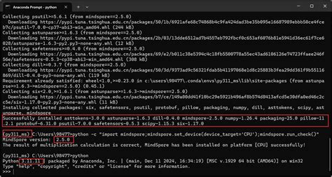 Mindspore安装后，运行验证命令时报 找不到指定的模块 Csdn博客