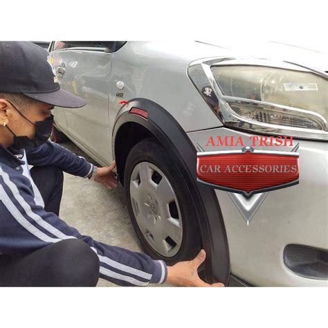 Vios Slim Fender Flare With Reflector 2008 2013 Shopee Philippines