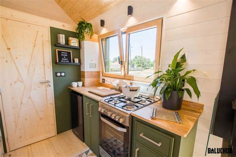 Baluchon Builds Tiny House With Office Under The Stairs