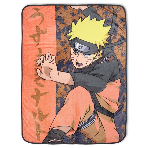 Naruto Shippuden Naruto Uzumaki Character Plush Fleece Throw Blanket 45 X 60