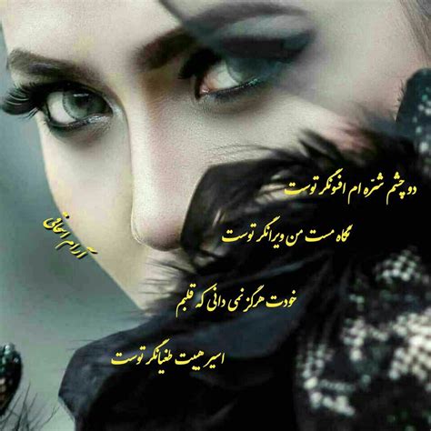 دو چشم شرّه ام افسونگر توست عکس ویسگون