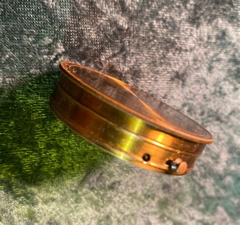 Zero Stock Vintage Brass Compass Made In France Explorer Antiques