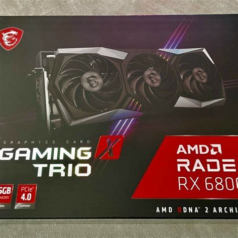Msi Amd Radeon Rx 6800 Xt Gaming X Trio For Sale In