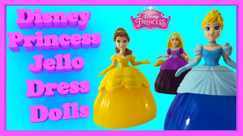 Disney Princesses Cooking Dress Dolls Jelly Jello ディズニー クッキング ドレスドール Belle Rapunzel