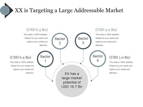 Xx Is Targeting A Large Addressable Market Ppt PowerPoint Presentation Icon