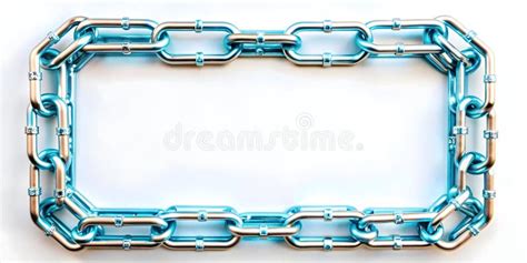 Ai Powered Blockchain Border Frame Concept As A Clean Border Frame Featuring Blockchain Elements