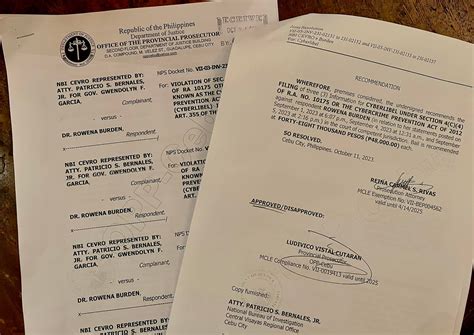 Cyberlibel charges recommended vs Cebu doctor over posts against Gwen Garcia
