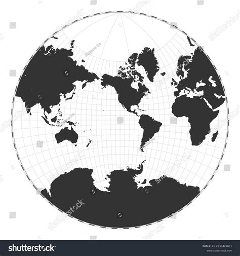 Vector World Map Lagrange Conformal Projection Stock Vector Royalty Free 2230429881 Shutterstock