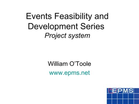 Events Feasibility And Development Series Project System Ppt