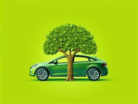 Premium Photo A Car With A Tree Growing Out Of It