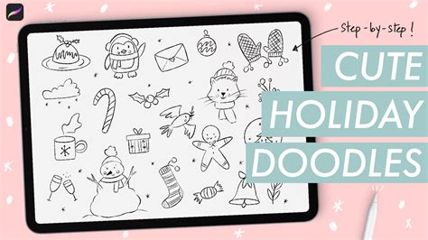 Procreate Tutorial Easy Christmas Doodles — Color With Kendi