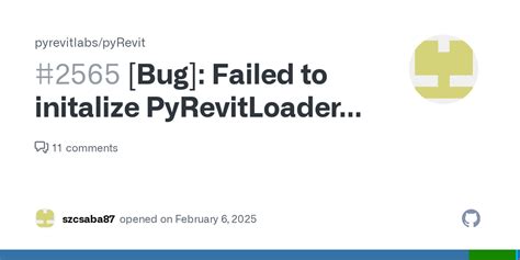 Bug Failed To Initalize Pyrevitloader · Issue 2565 · Pyrevitlabs