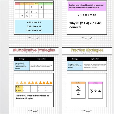 Additive Strategies Multiplicative Strategies And Fraction Strategies