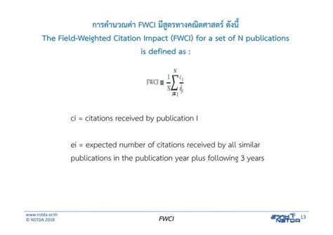 Field Weighted Citation Impact Fwci Ppt