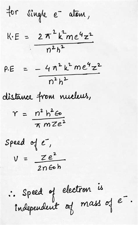 Which Of The Following Quantity An Electron Revolving Round The H