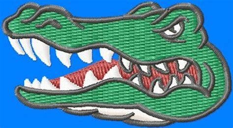 Instant Download Gator Head Machine Embroidery File Handmade