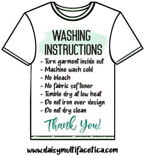 Heat Transfer Vinyl Htv Care Instructions Printable Free