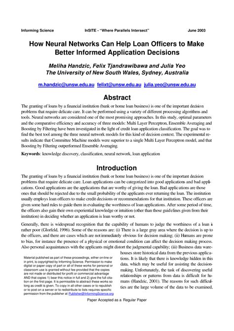 Pdf How Neural Networks Can Help Loan Officers To Make Better