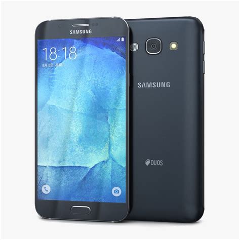 Samsung Galaxy A8 Or A8 Duos Midnight Black 3d Model 49 3ds C4d