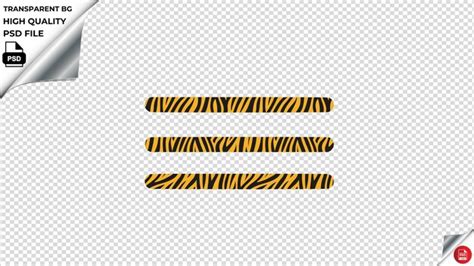 Menu Zebra Pattern PSD Transparent Premium AI Generated PSD