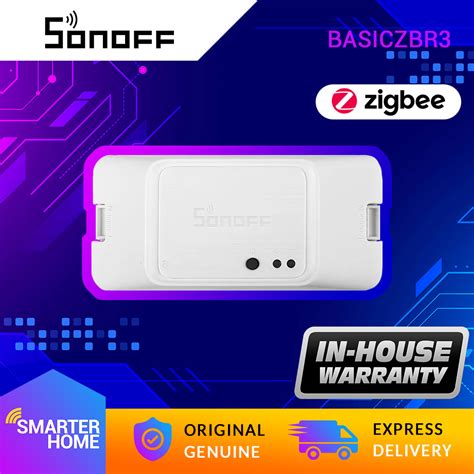 ITEAD SONOFF BASICZBR3 ZigBee DIY Wireless Smart Switch Supports Alexa ZHA Z2M Zigbee2MQTT
