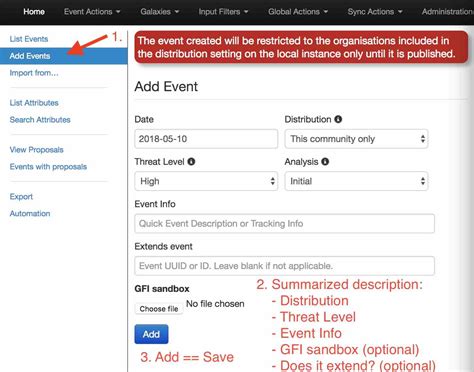 Quick Start User Guide Of MISP Intelligence Sharing Platform