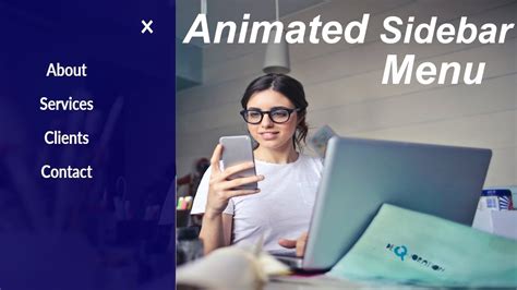 How To Create A Animated Sidebar Menu Using Html Css And Javascript