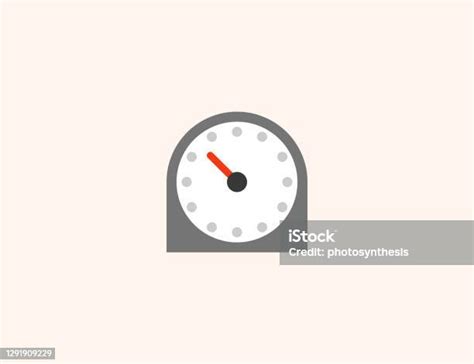 Ikon Vektor Jam Simbol Ilustrasi Datar Jam Timer Terisolasi Vektor