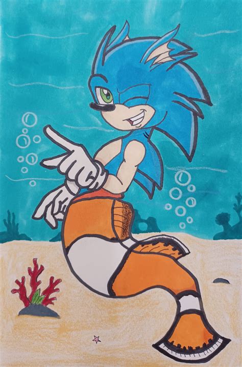 Mermaid Form Sonic Maurice Hedgehog By Bluestarknight On Deviantart