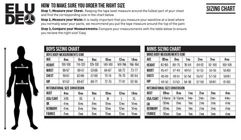 Size Charts Elude Outerwear Australia Snow Gear Ski Gear