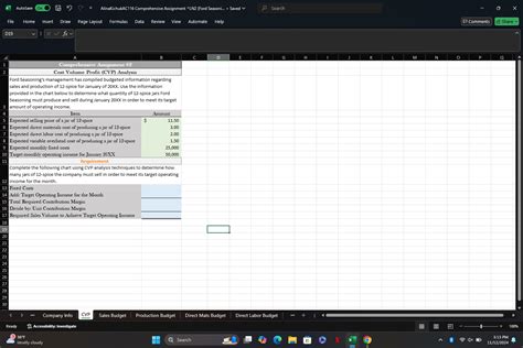 Solved By An Expert Complete The Following Chart Using Cvp Analysis