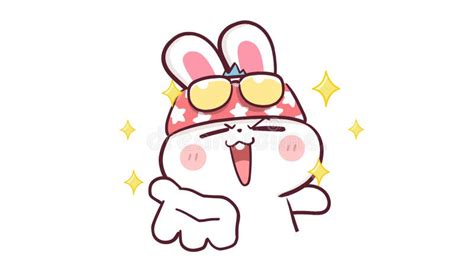 Animated Rabbit Begging White Background Stock Footage Video Of Cute Comic 321237538